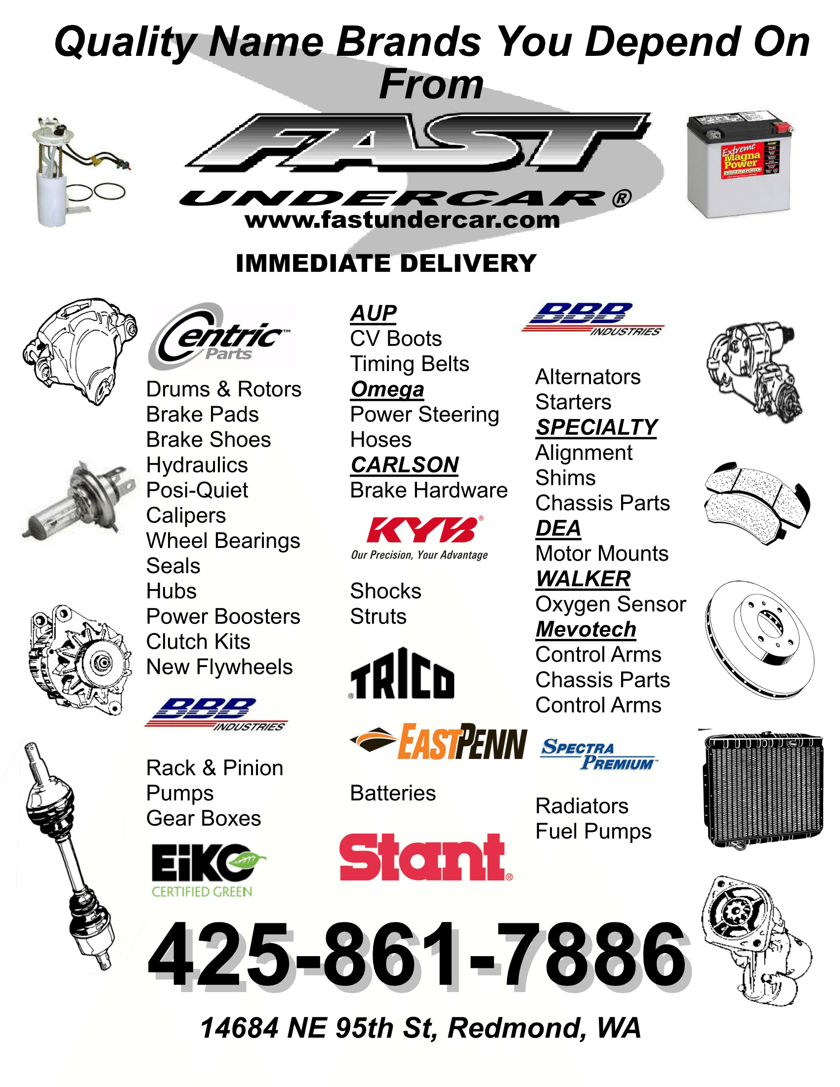 Fast Undercar -- Welcome to Fast Undercar Redmond