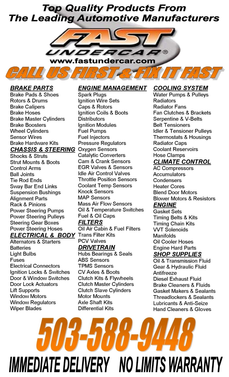 Fast Undercar -- Welcome to Fast Undercar Salem